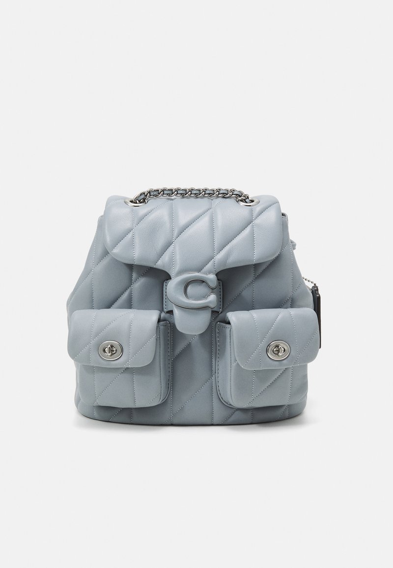 COACH QUILTED COVERED TABBY BACKPACK - Turistinė kuprinė - grey blue ...