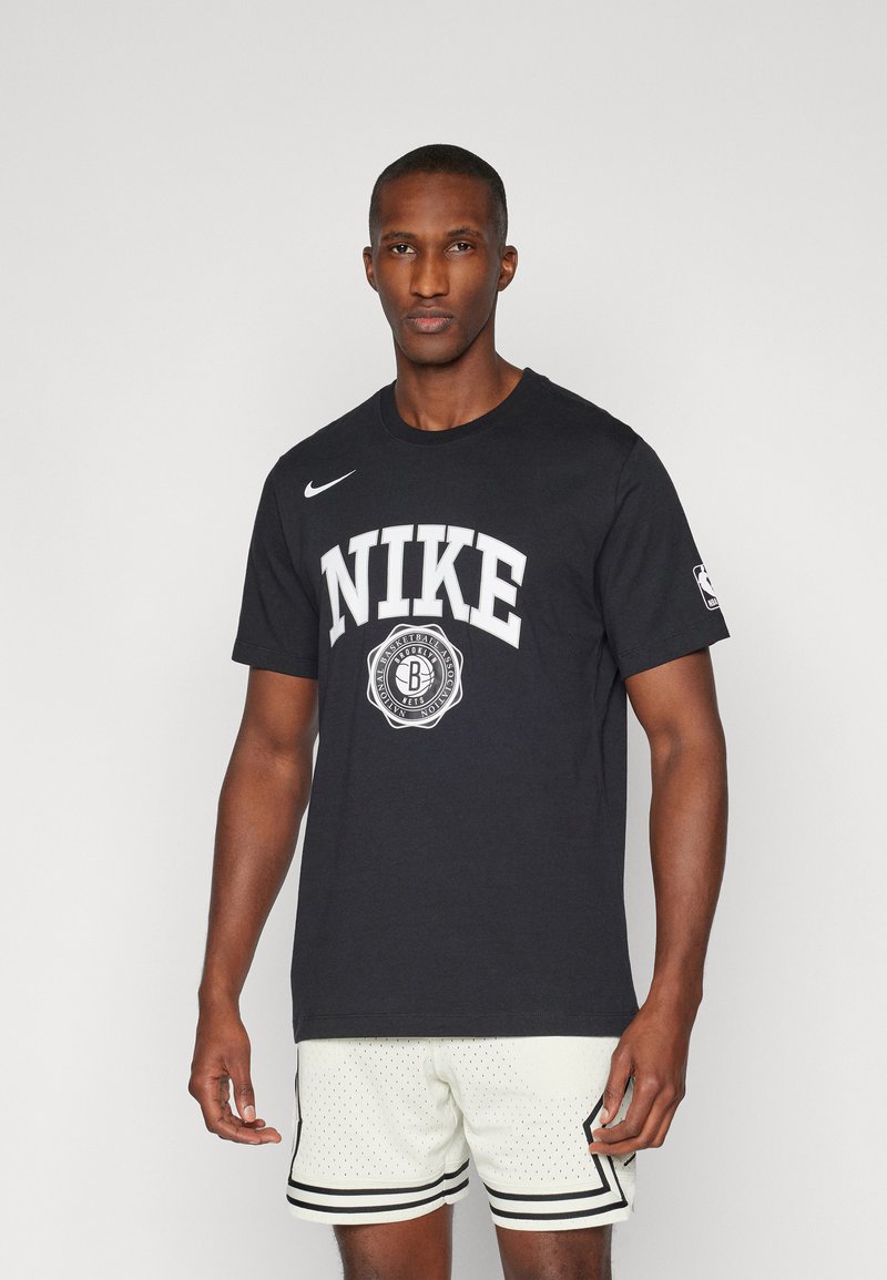 Nike Performance NBA BROOKLYN NETS TEE - Tricou cu imprimeu - black ...
