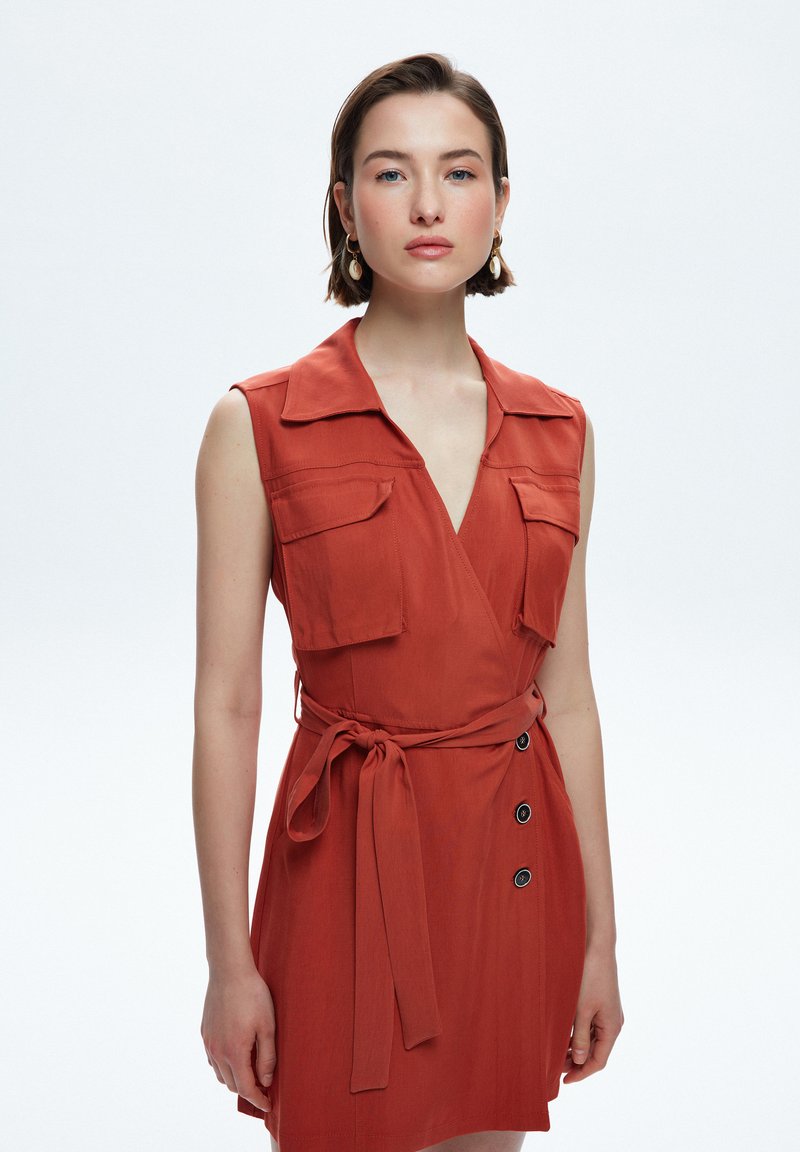 adL RAJA - Blousejurk - cinnamon/bruin - Zalando.nl