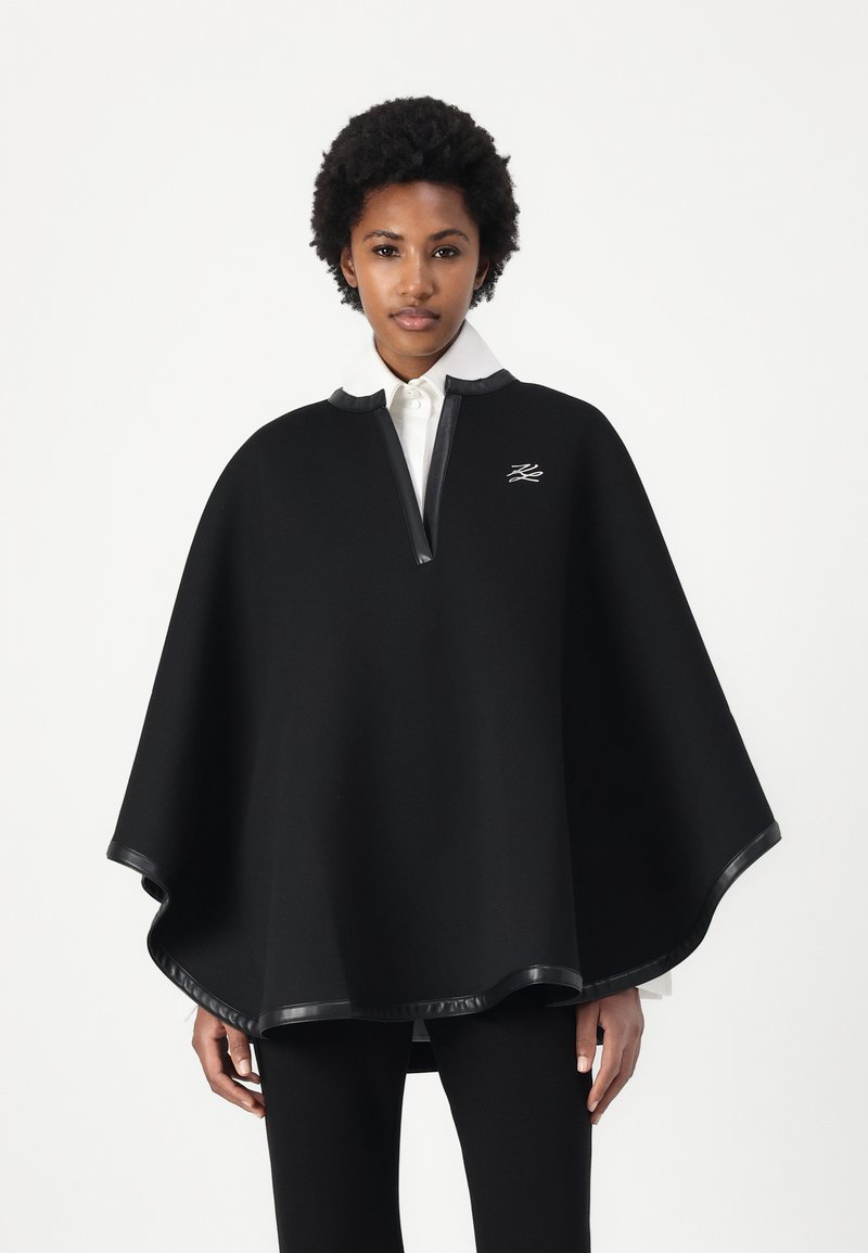 KARL LAGERFELD FASHION CAPE - Cape - black - Zalando