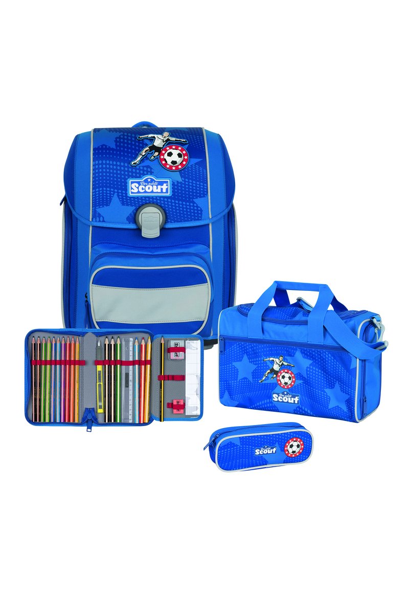 Scout SET - Schulranzen Set - fussball star/dunkelblau - Zalando.at