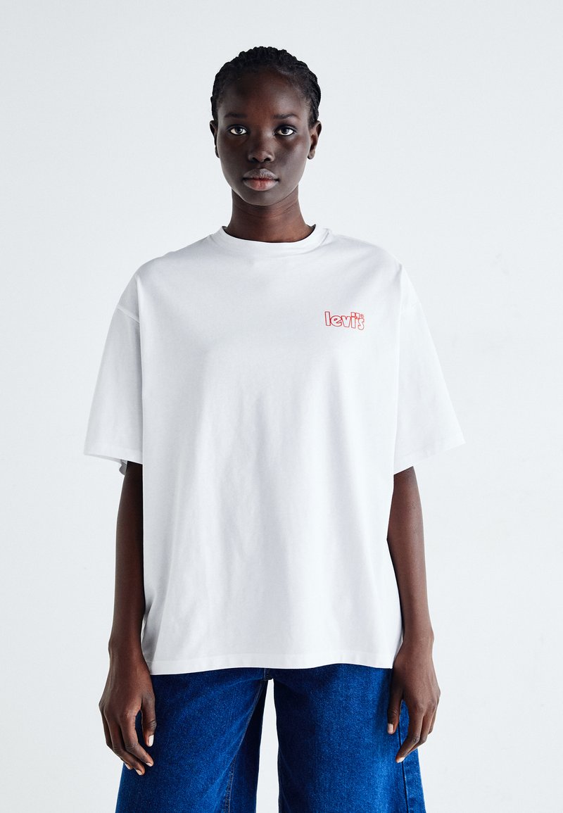 Levi's® GRAPHIC SHORT STACK TEE - Trükipildiga T-särk - bright white ...