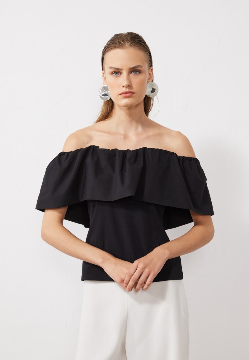 Anna Field T-shirts med print - black/svart - Zalando.no