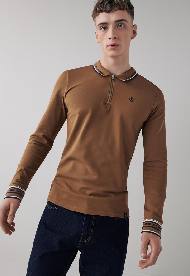 Next ZIP - Polo - tan/tostado - Zalando.es