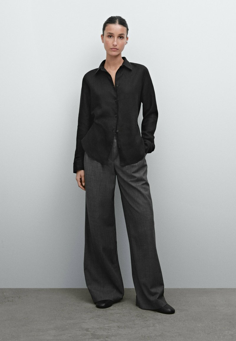 Massimo Dutti - Koszula/czarny - Zalando.pl