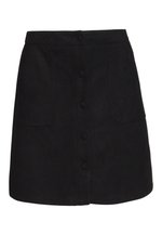 Smashed Lemon LOOK BUTTON - A-lijn rok - black/zwart - Zalando.nl