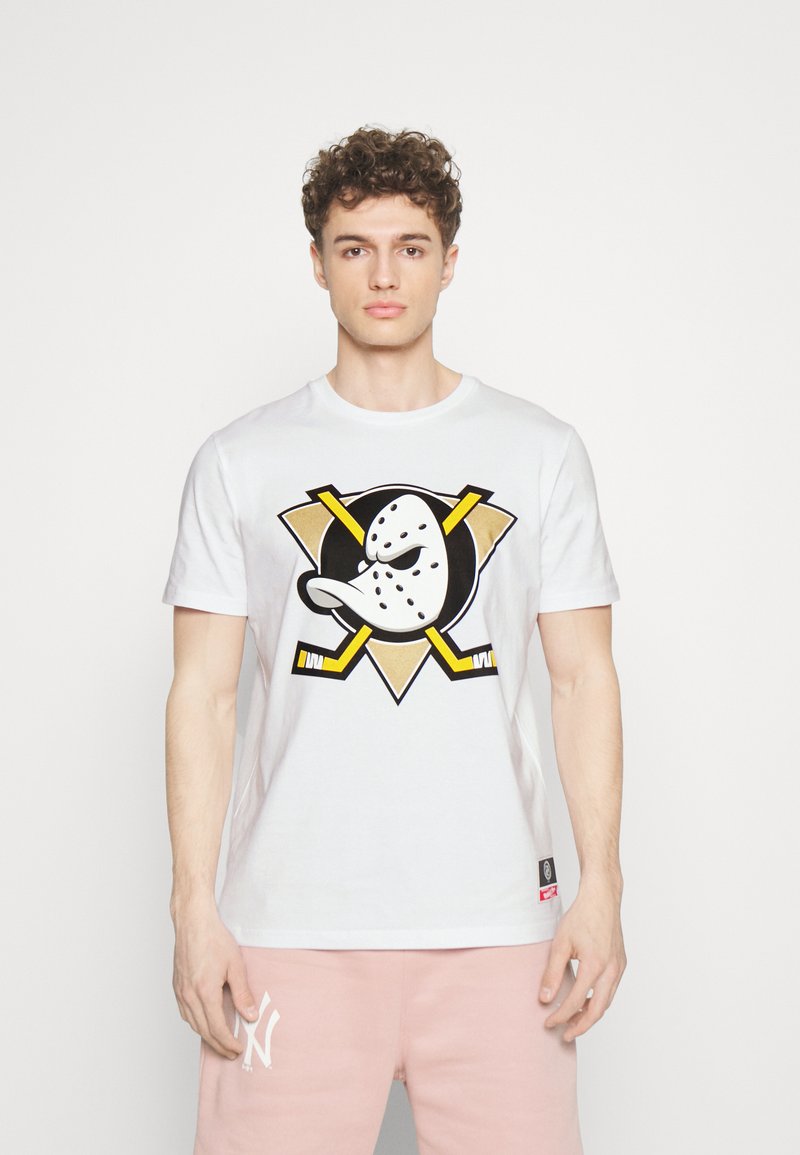 Mitchell & Ness NHL ANAHEIM DUCKS TEAM LOGO TEE - Klubruházat - white ...