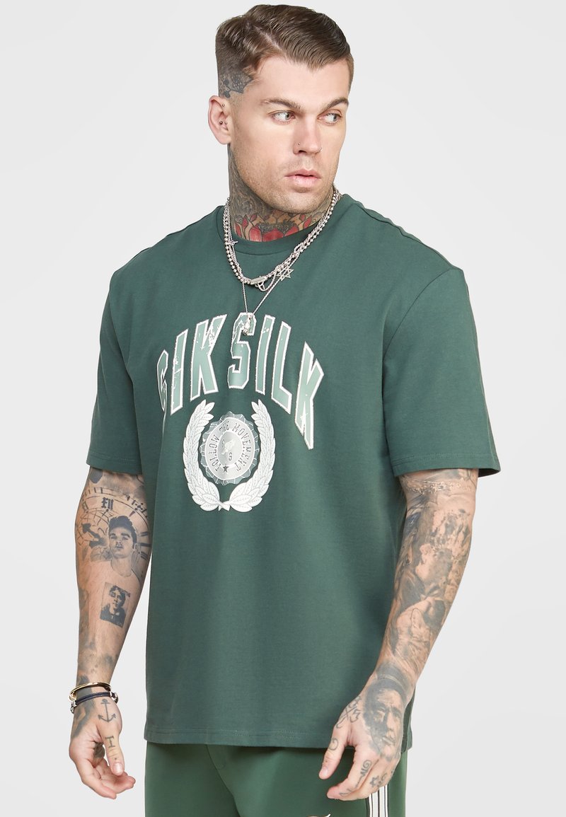 SIKSILK GRAPHIC - T-Shirt print - green/grün - Zalando.ch