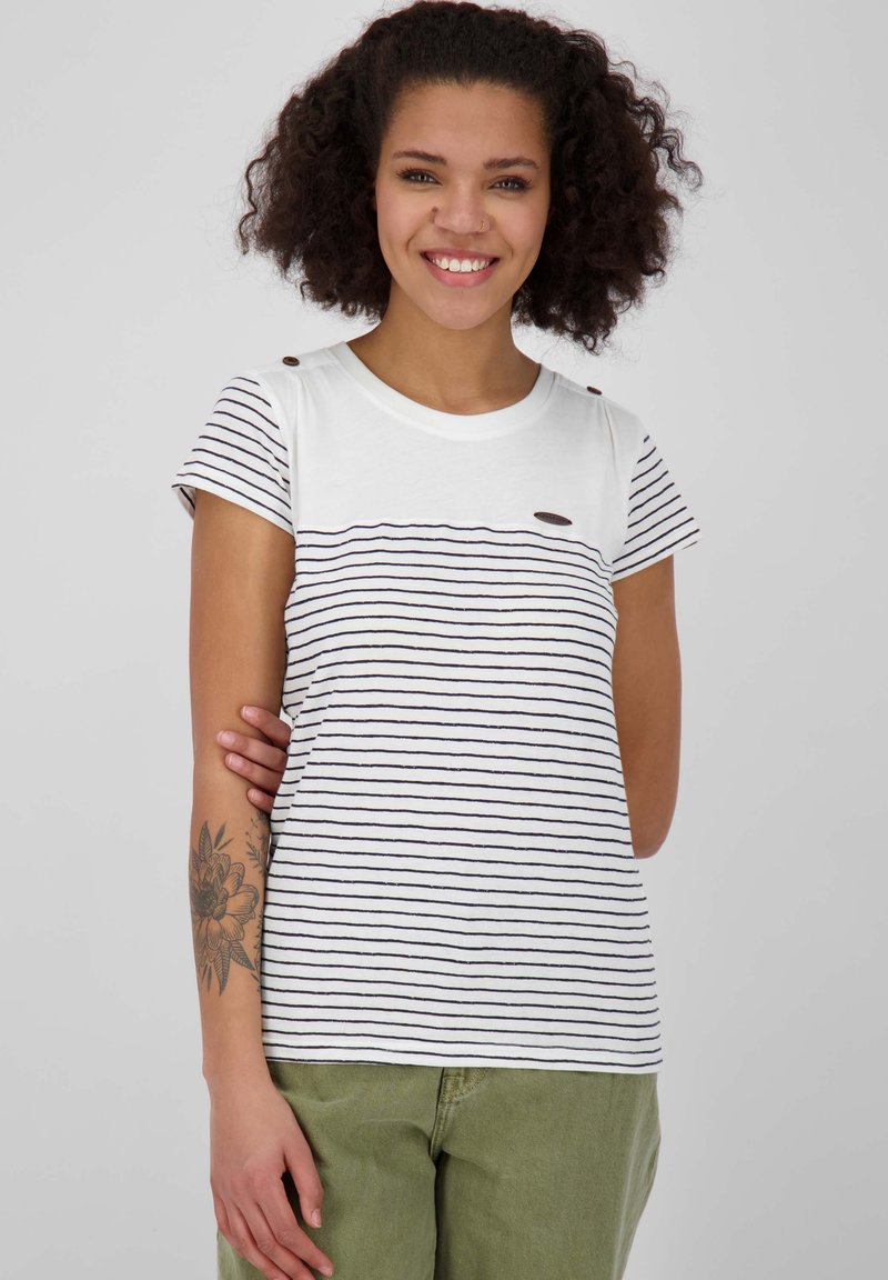 alife & kickin LIOAK Z - Camiseta estampada - white/crema - Zalando.es