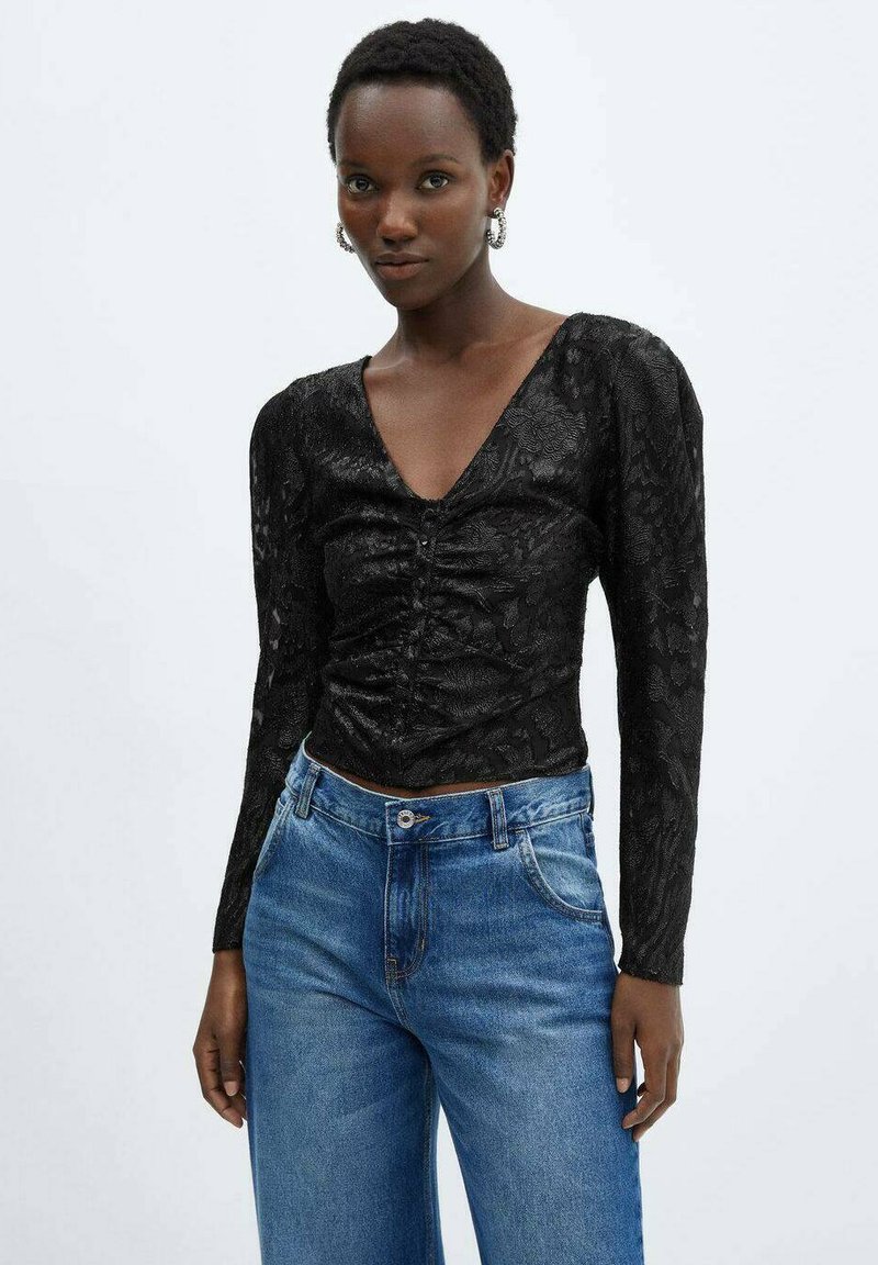 Mango GLORIA - Blouse - noir/black - Zalando.co.uk