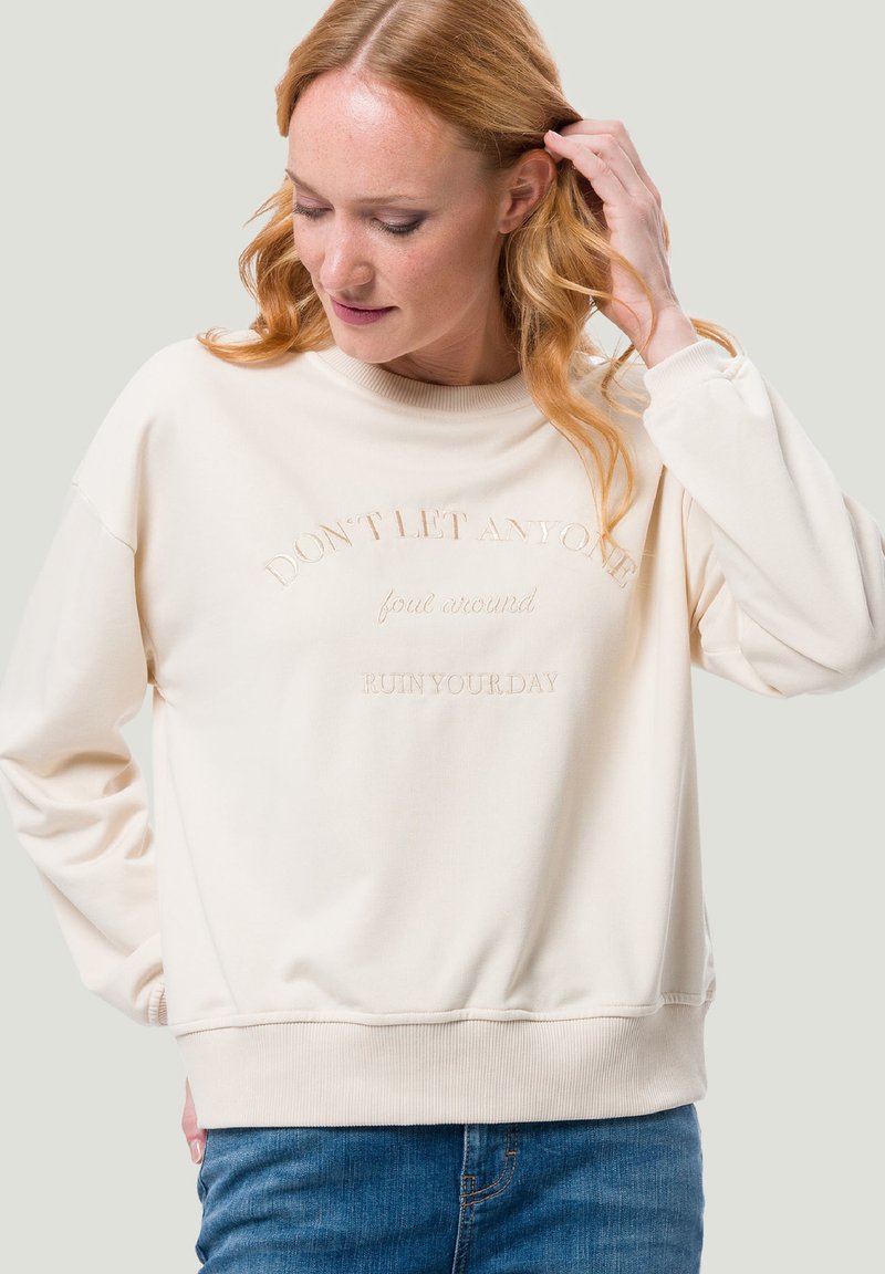 zero Sweatshirt - patch creamcream/beige - Zalando.se