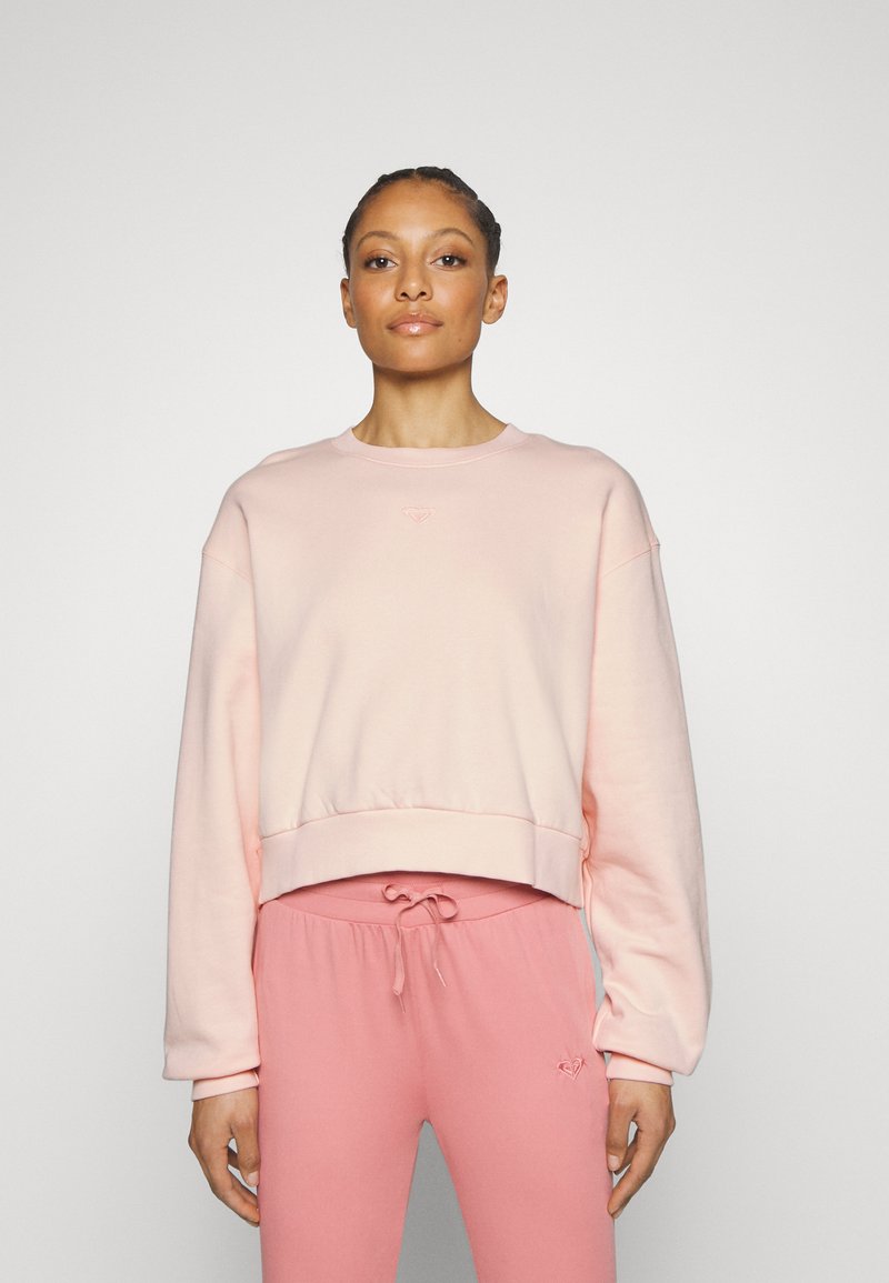 Roxy ESSENTIAL ENERGY CREW NECK - Mikina - pale dogwood/světle růžová ...