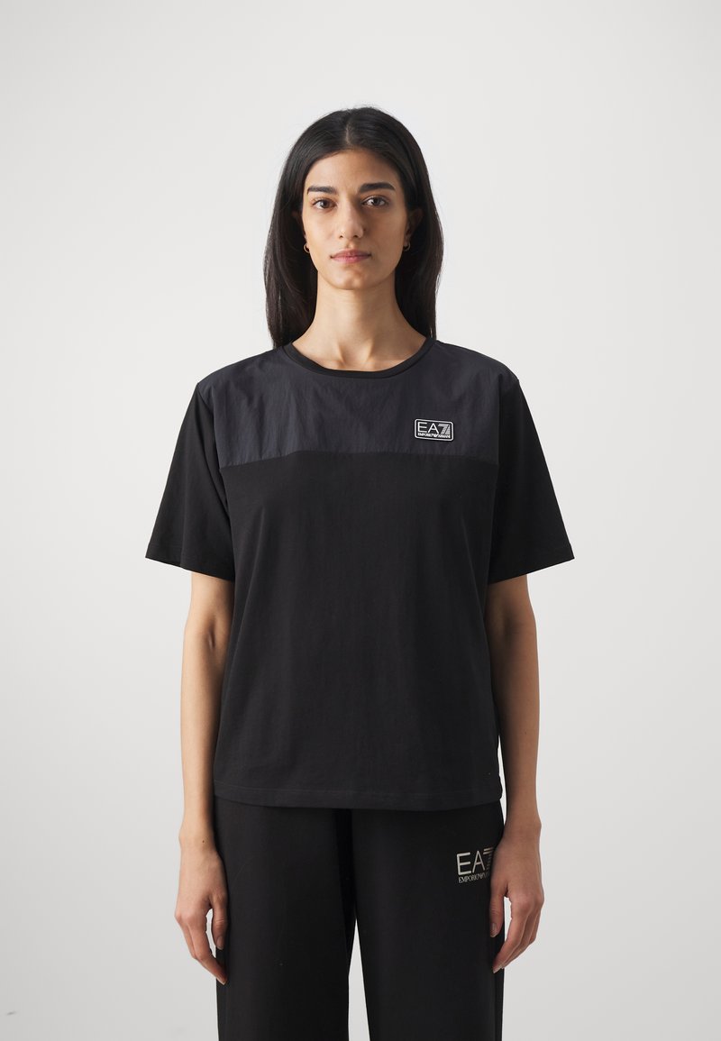 EA7 Emporio Armani T-shirt con stampa - nero - Zalando.it