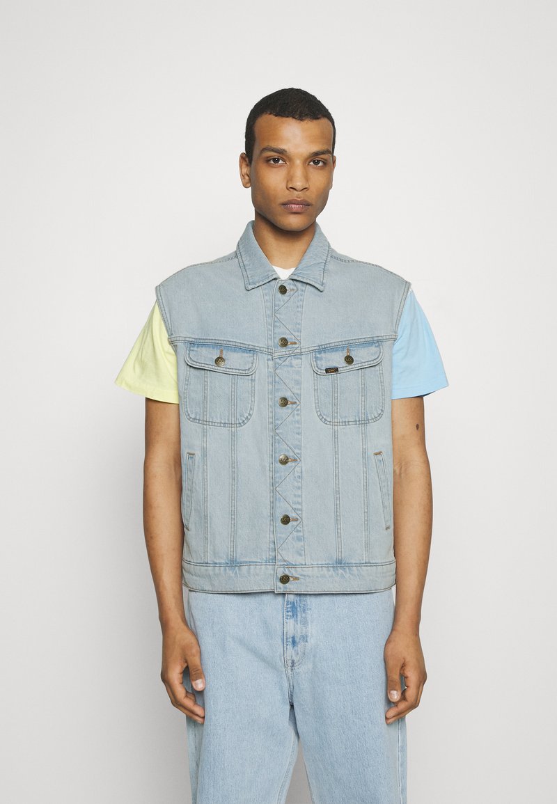 Lee RELAXED RIDER JACKET - Weste - mixtape/light-blue denim - Zalando.de