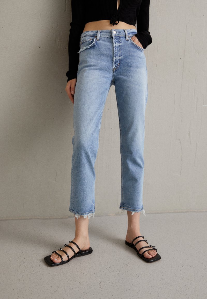 Agolde KYE - Džíny Straight Fit - foreseen/modrý denim - Zalando.cz