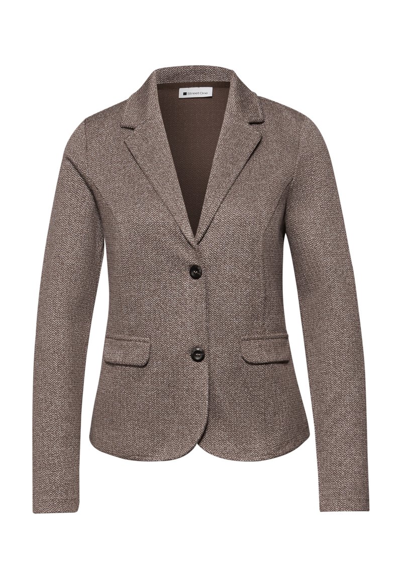 Street One MIT REVERSKRAGEN - Blazer - hatch brown/marrón - Zalando.es