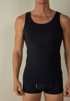 Intimissimi SUPIMA RIBBED - Unterhemd/-shirt - blu notte/blau - Zalando.ch