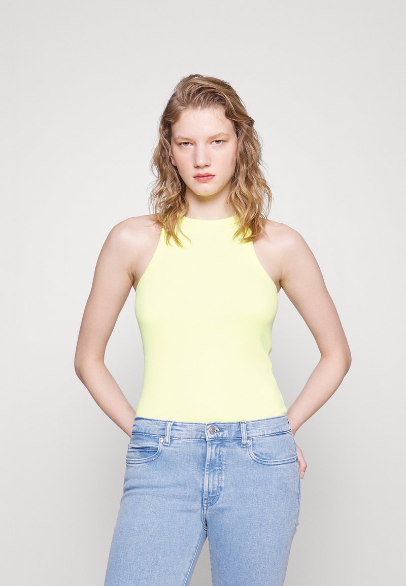 HUGO CLASSIC TANK - Topper - bright yellow/gul - Zalando.no