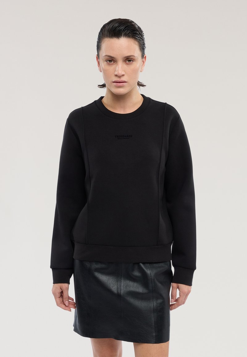 Trussardi GIROCOLLO - Sweatshirt - black milano/sort - Zalando.dk