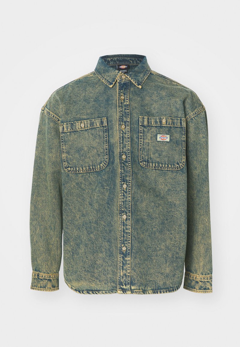 Dickies HOUSTON - Skjorte - yellow fade indigo/dirty denim - Zalando.no