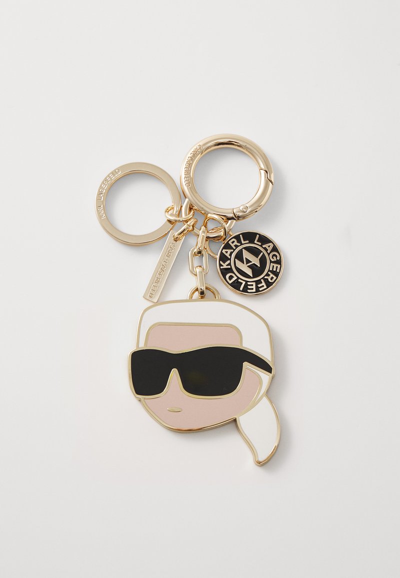 KARL LAGERFELD IKON CHARM KEYCHAIN - Keyring - gold-coloured - Zalando