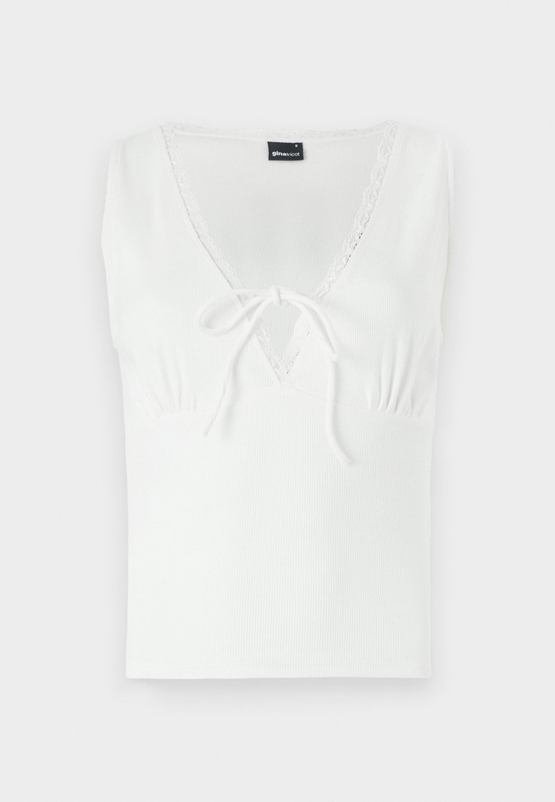 Gina Tricot RIB TANK - Top - offwhite - Zalando.dk