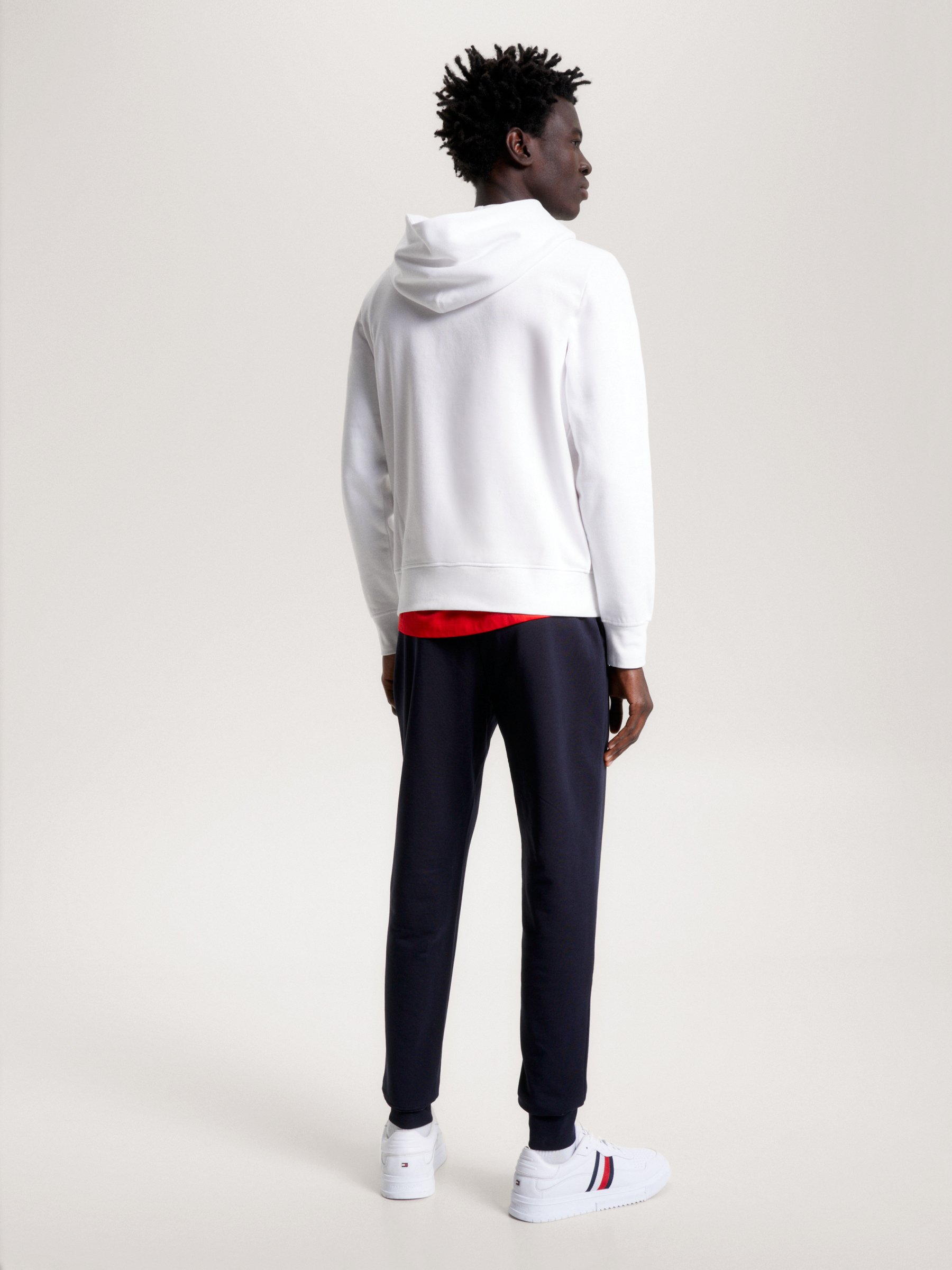 Tommy hilfiger flag hoodie white store