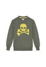 Scalpers SKULL INTARSIA TRICOT UNISEX - Strickpullover - green/grün ...