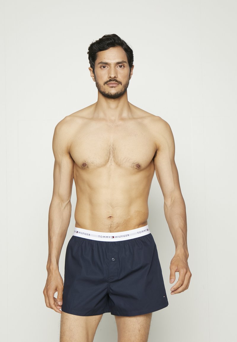 Tommy Hilfiger SIGNATURE 3 PACK - Boxer shorts - indigo/putting green ...