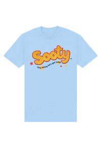 Henry Tiger SOOTY TEXT LOGO IZZY WIZZY - Print T-shirt - light blue ...