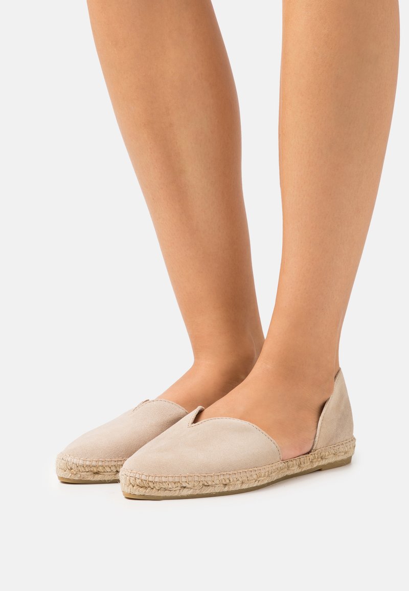 Manebí OPEN SIDE FLATS - Espadrillos - champagne/beige/sand - Zalando.se