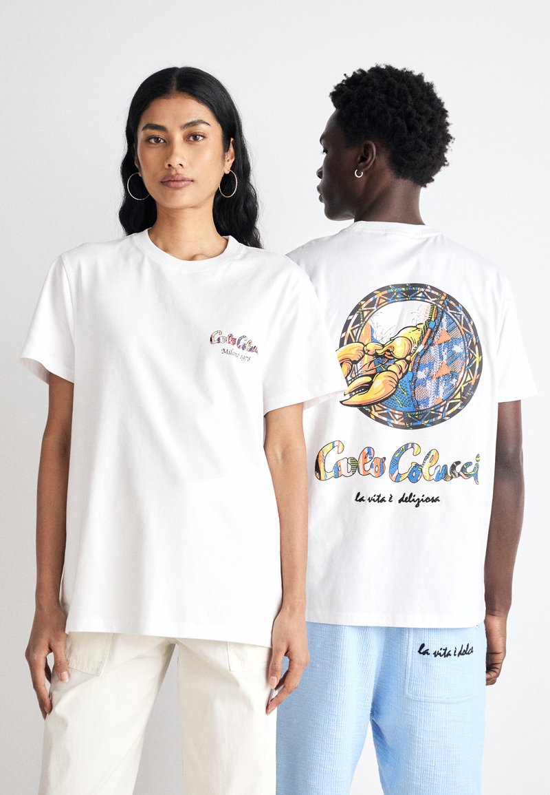 Carlo Colucci UNISEX - Printtipaita - white/valkoinen - Zalando.fi