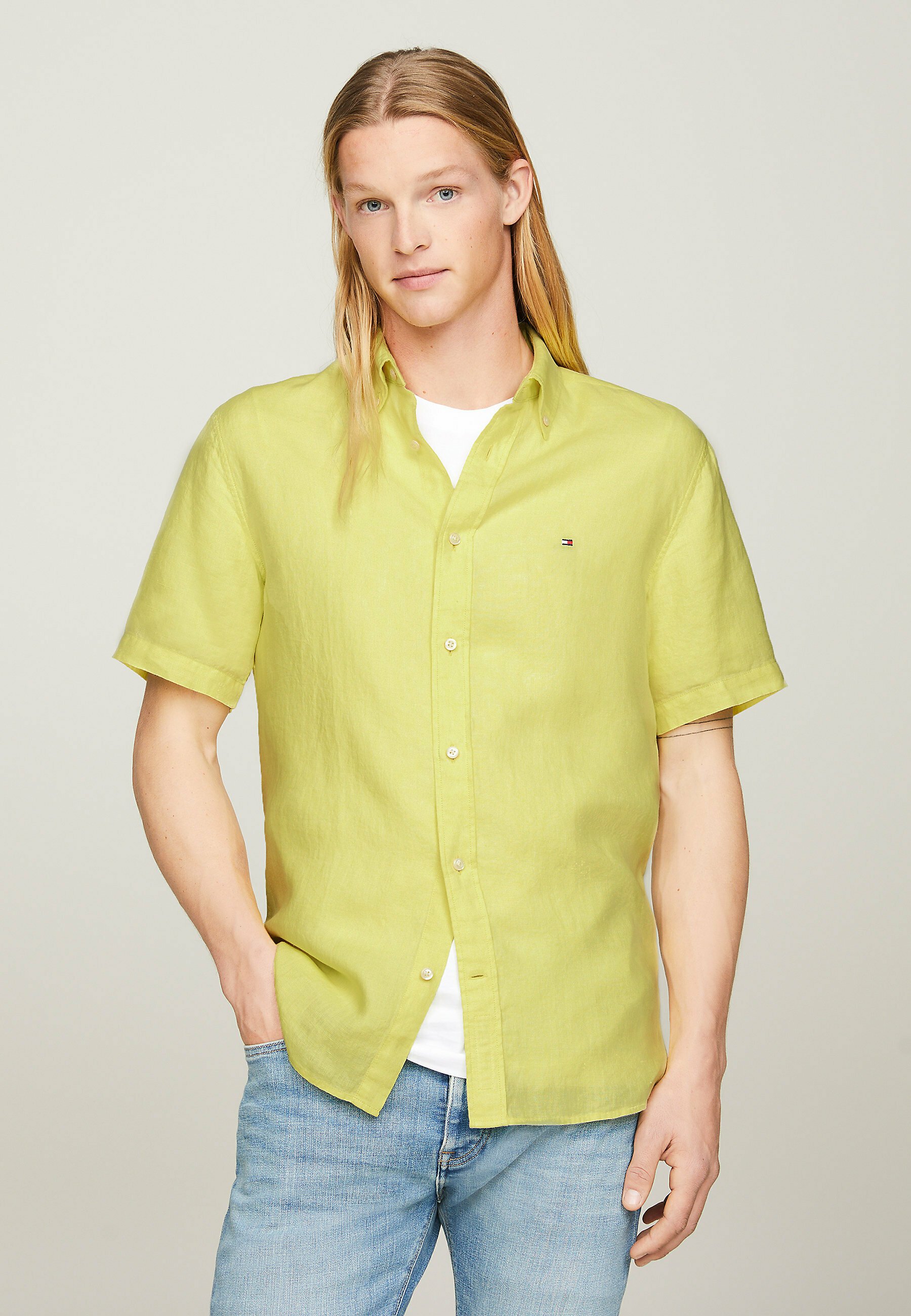 Tommy hilfiger short sleeve button down shirt store