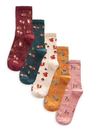 Next EMBROIDERED CAT FACES 4 PACK STANDARD - Sokken - black/zwart ...