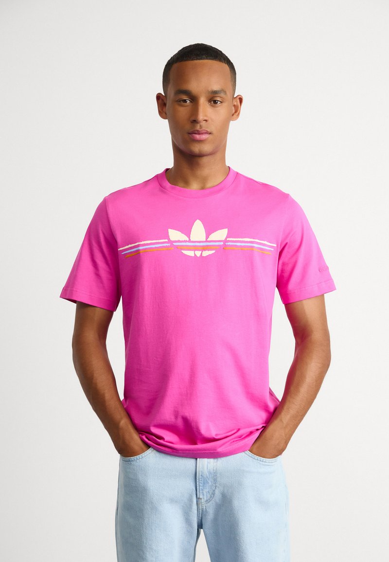 adidas Originals 80S LOGO - Triko s potiskem - semi lucid fuchsia ...