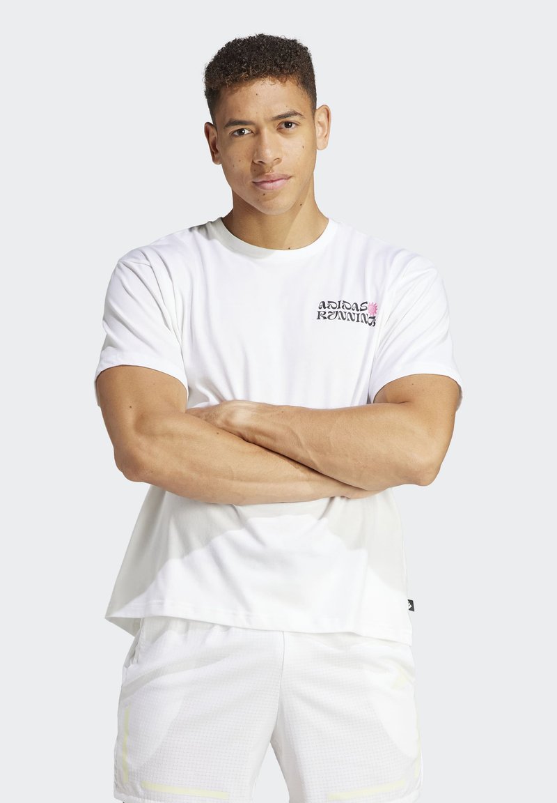 adidas Performance BREAK THE NORM GRAPHIC - T-shirts print - white/hvid ...