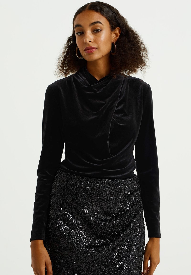 WE Fashion Sweatshirt - black/schwarz-metallic - Zalando.ch