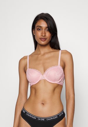 Calvin Klein Underwear FLIRTY PLUNGE - Push-up BH - nymphs thigh/rosa - Zalando.de