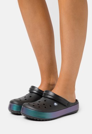 Crocs CLASSIC LINED - Chaussons - white/grey - ZALANDO.FR