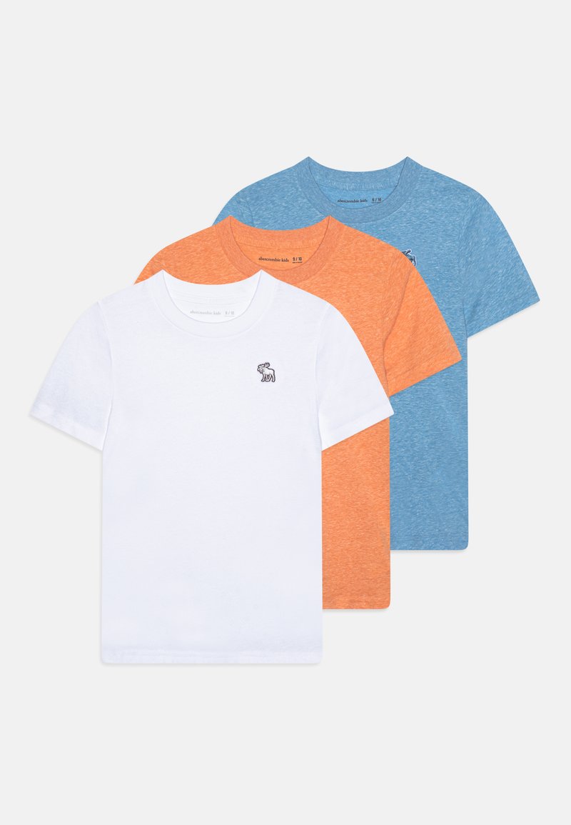 Abercrombie & Fitch ICON 3 PACK - Camiseta estampada - bright white ...