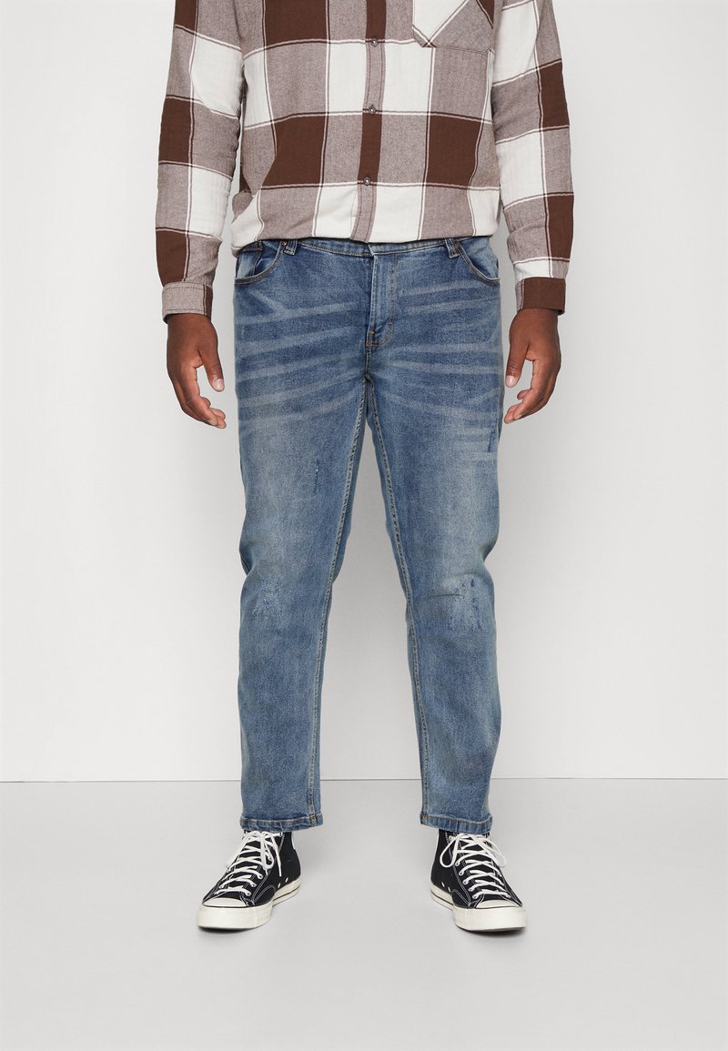 Denim Project PLUS MR RED LIGHT DESTROY - Jeans Slim Fit - sicily blue ...