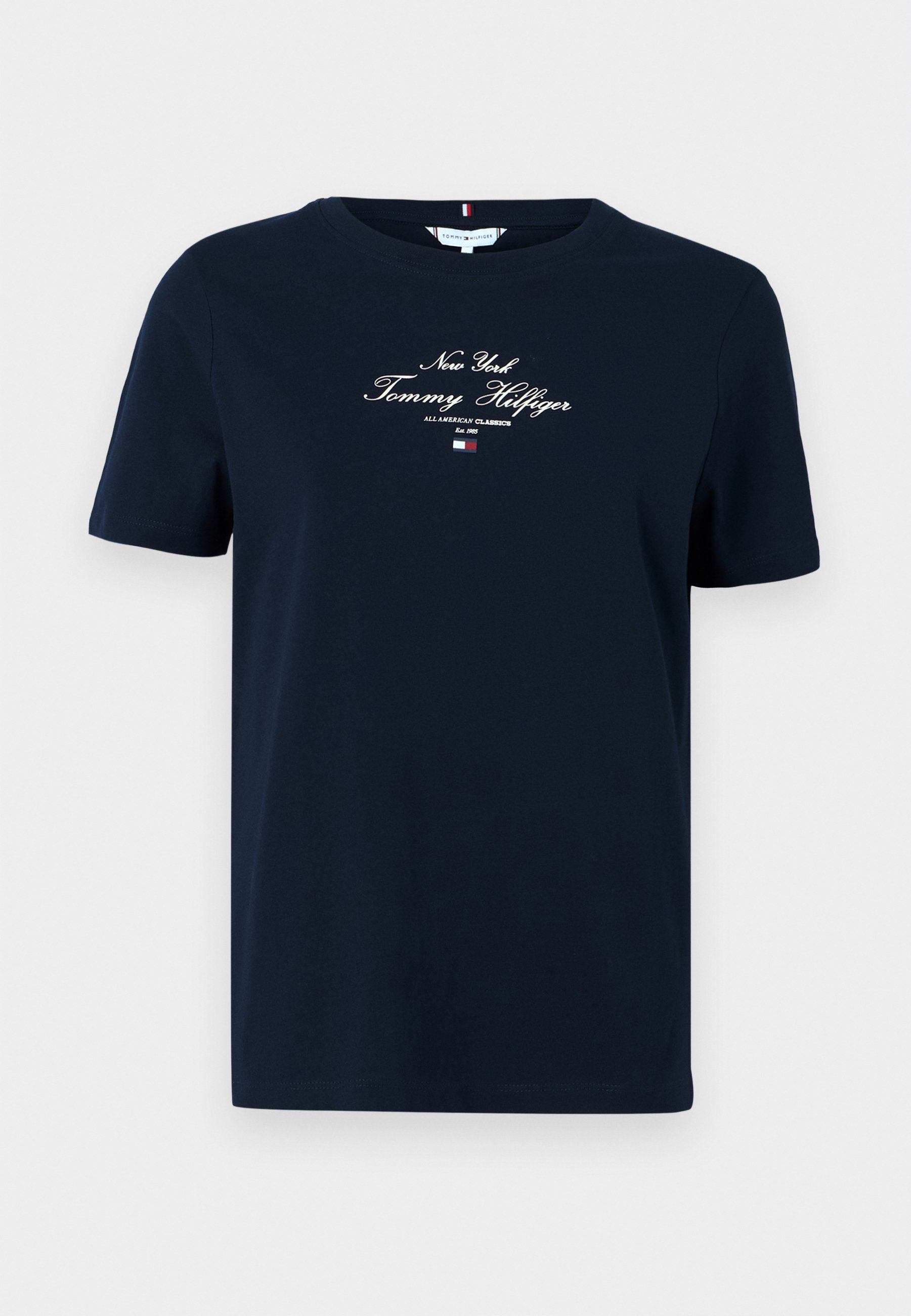 Tommy Hilfiger SCRIPT T Shirt print dark night navy dunkelblau Zalando
