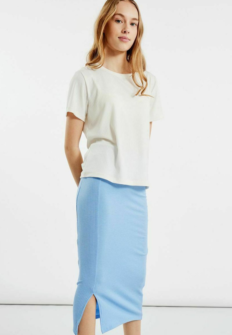 LMTD T-shirts basic - white alyssum/hvid - Zalando.dk