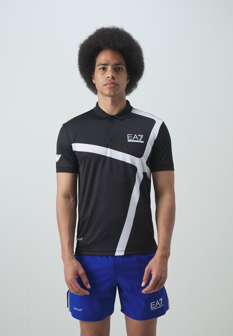 EA7 Emporio Armani TENNIS PRO GRAPHIC - Sport T-Shirt - black/schwarz - Zalando.at