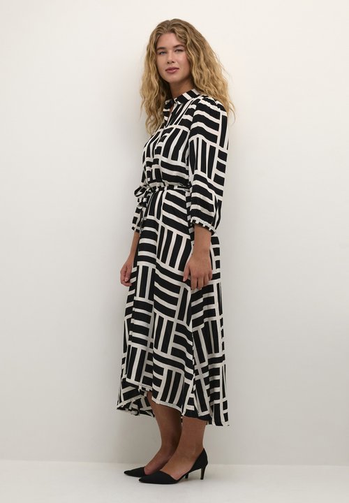 Kaffe KAKARINA AMBER - Vapaa-ajan mekko - black and brown animal print ...