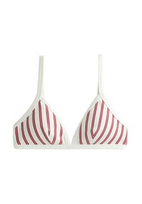 OYSHO TRIM TEXTURED STIPLE TRIANGLE - Bikinitop - beige - Zalando.dk