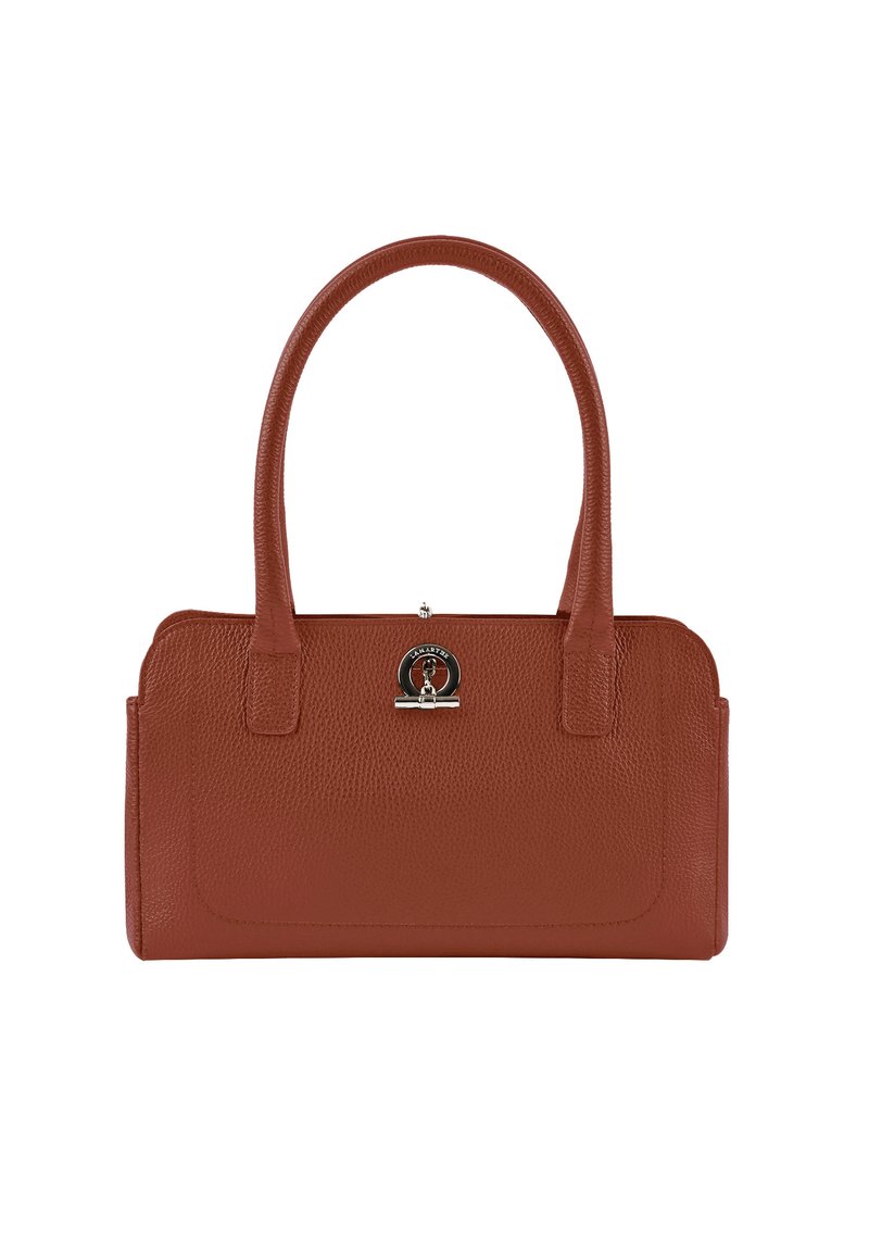 Lamarthe PARIS - Sac à main - rouge rouille/marron - ZALANDO.FR