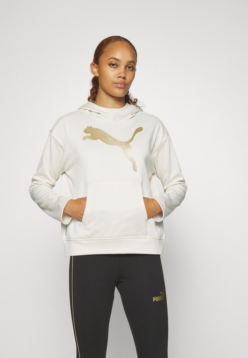 Puma TRAIN FAVORITE HOODIE - Hoodie - alpine snow/crème - Zalando.be