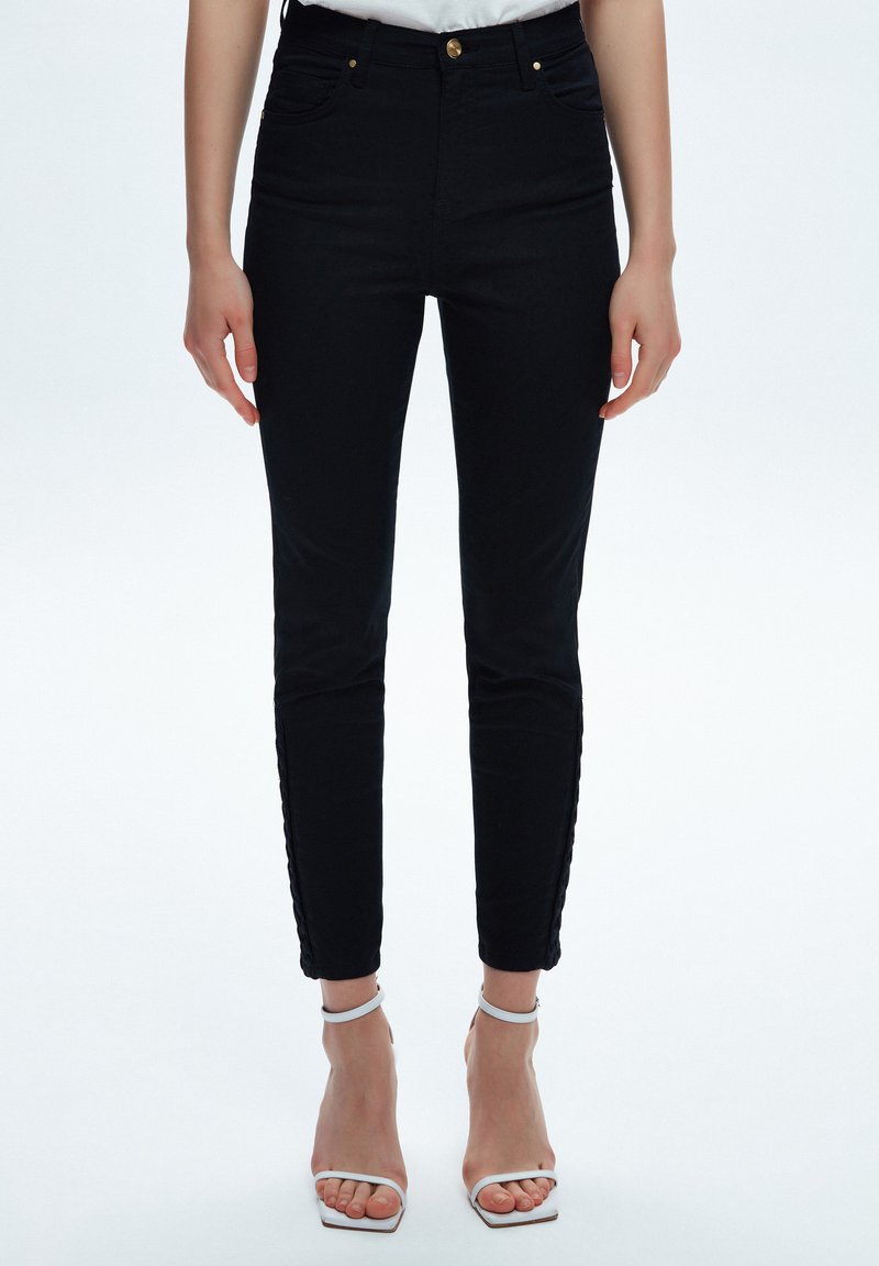 adL BRAIDE DETAILED - Jeans slim fit - black/nero - Zalando.it