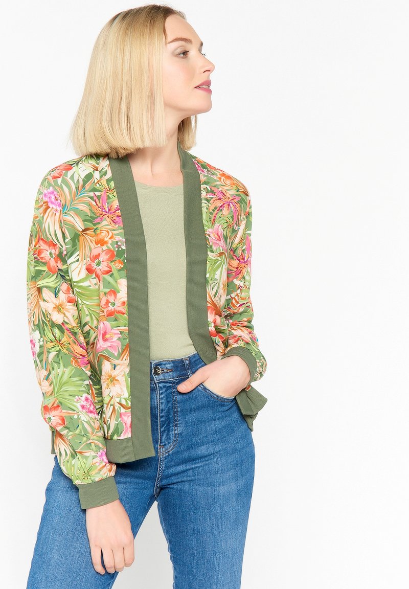 LolaLiza WITH TROPICAL PRINT - Summer jacket - khaki - Zalando